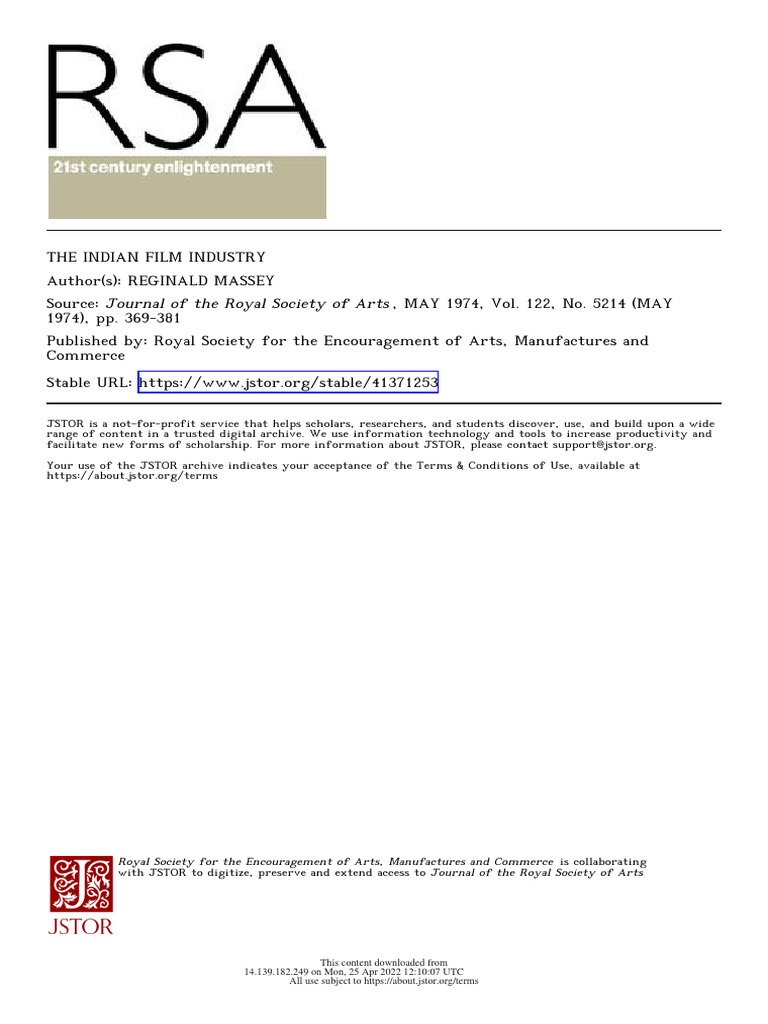 Overview of the Indian Film Industry | PDF