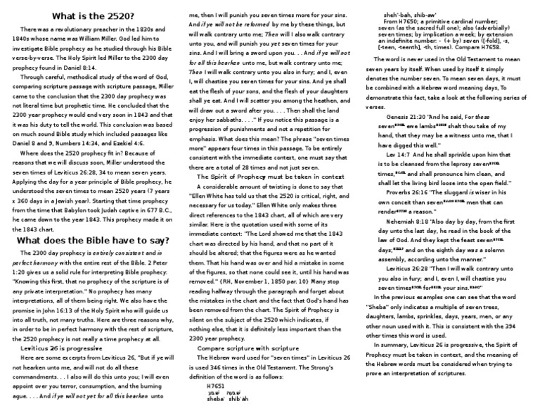 The Real Truth About the 2520 Prophecy | Bible Prophecy | Prophecy