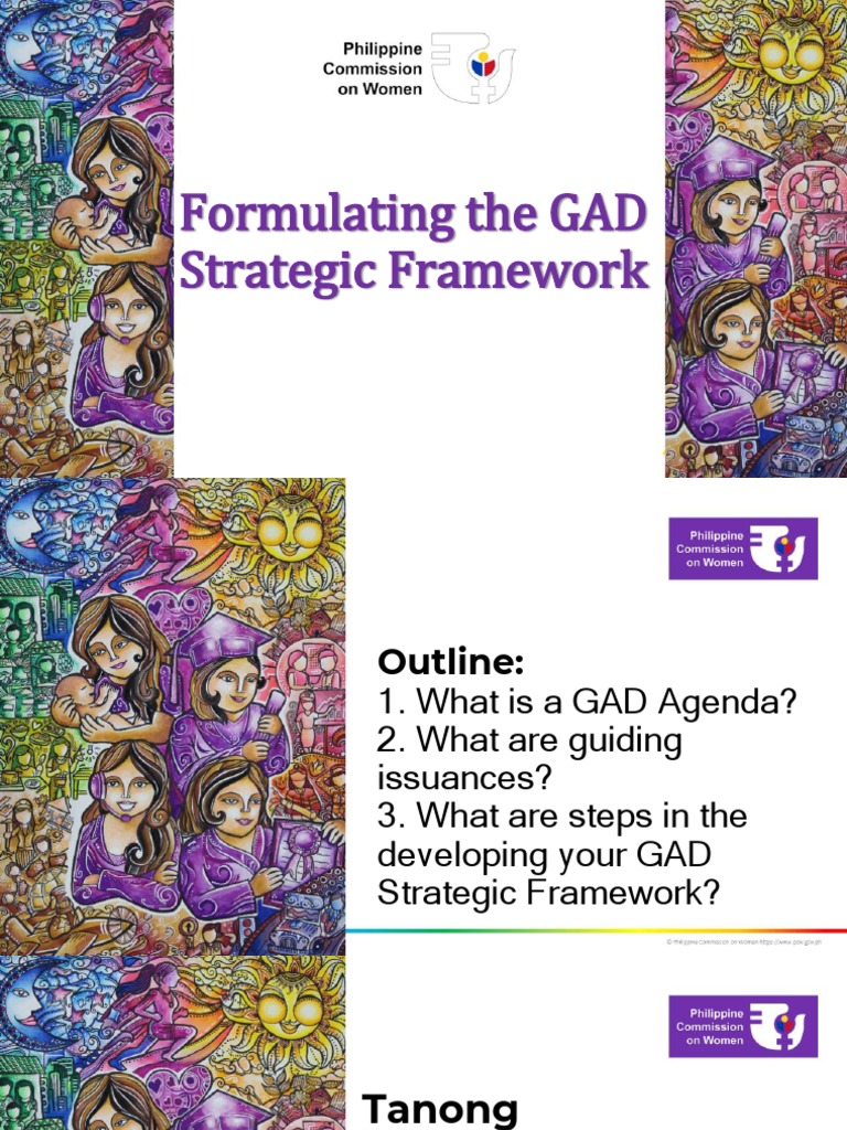 Part I GAD Strategic Framework For Sharing | PDF | Gender | Gender Studies