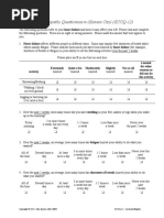 Seattle Angina Questionnaire | PDF | Angiology | Diseases And Disorders