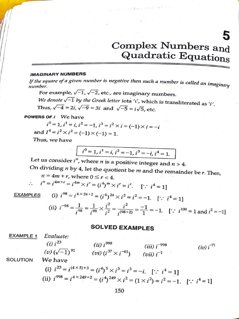 Complex No.s | PDF