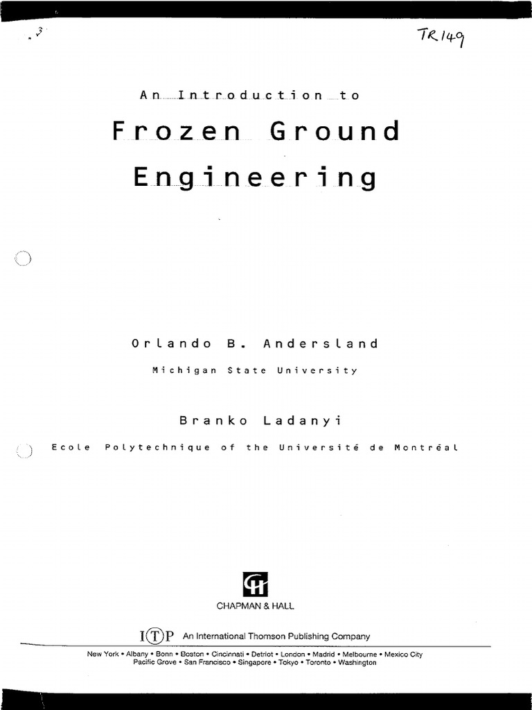 Frozen Ground Engineering | PDF