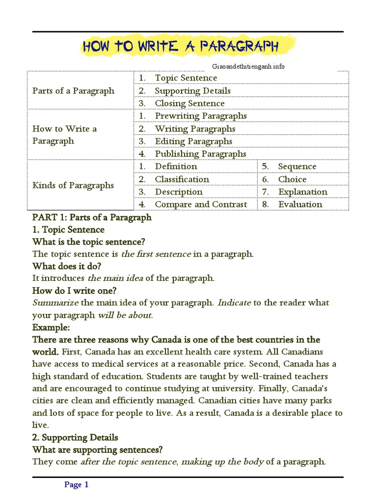 Paragraph Writing Guide | PDF | Paragraph | Polar Bear
