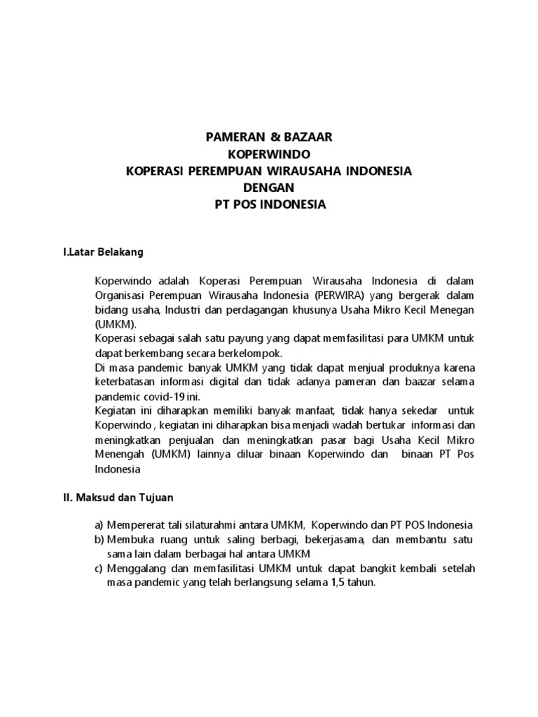 Proposal PT - POS | PDF