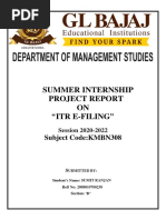 Summer Internship Project Report (GST) | PDF | Value Added Tax | Taxes