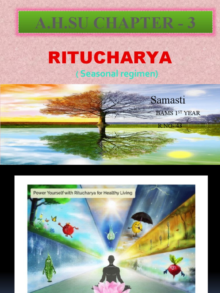 A.H.Su Chapter - 3: Ritucharya | PDF | Nutrition | Diet & Nutrition