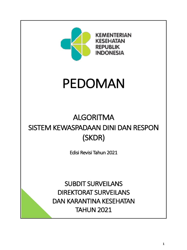 Pedoman Alogaritma SKDR TH 2021 | PDF
