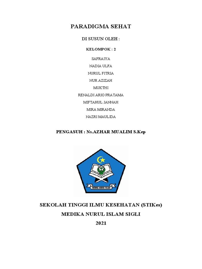 Paradigma Sehat: Definisi dan Strategi Kesehatan | PDF | Pengembangan ...