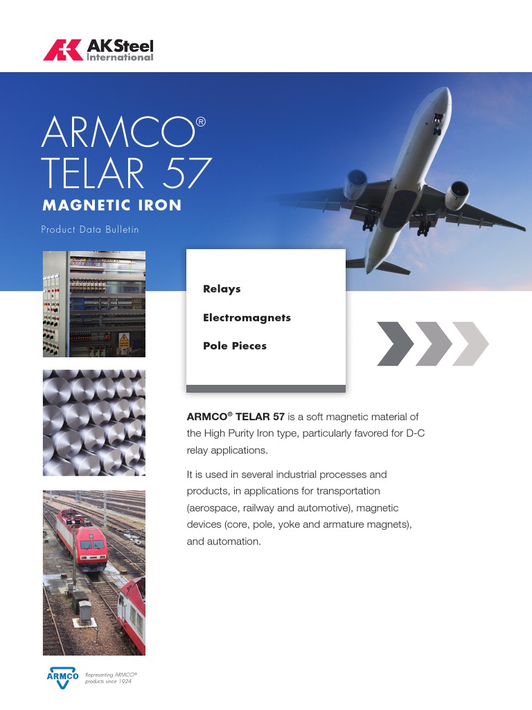 Armco Telar 57: Magnetic Iron | PDF | Heat Treating | Iron