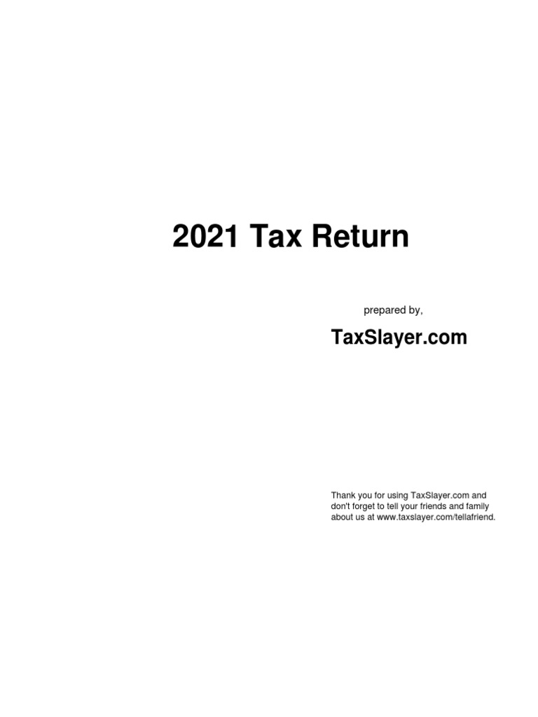2021 Tax Return: Prepared By | PDF | Irs Tax Forms | Tax Deduction