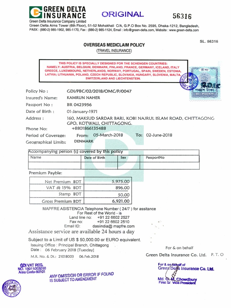 Insurance Bill | PDF