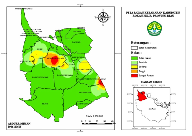 PETA RAWAN KEBAKARAN KABUPATEN ROKAN HILIR | PDF
