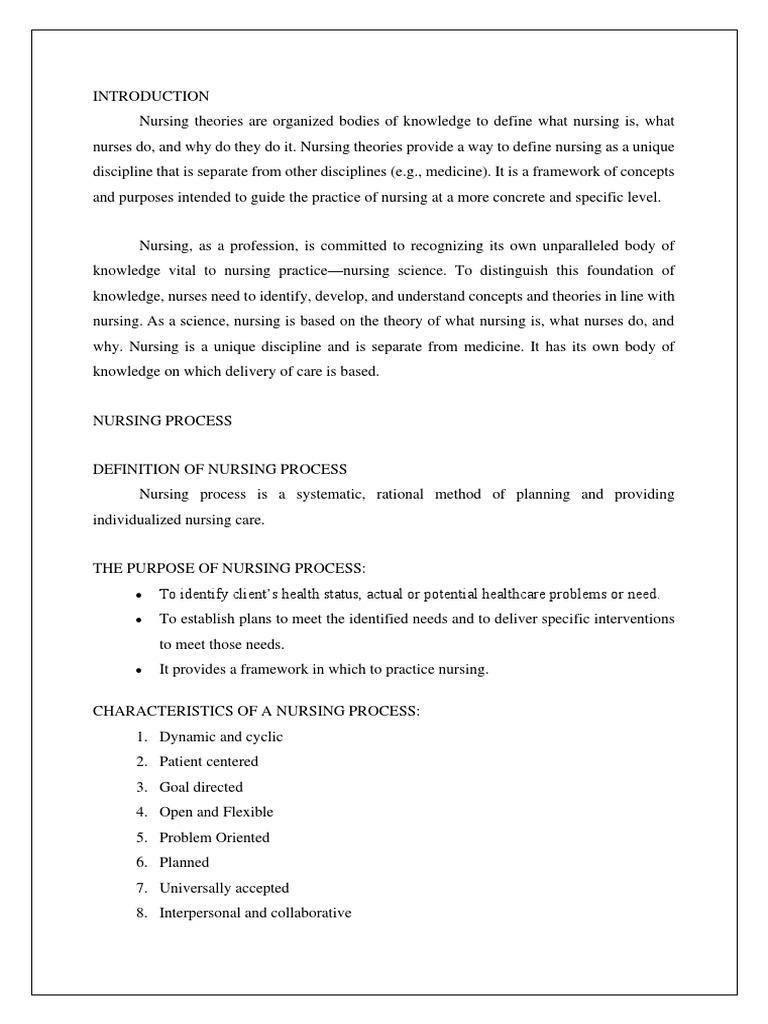 Theories, Models in Obg | PDF | Nursing | Theory