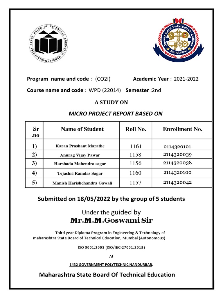 Karan WPD Microproject 2 | PDF | Html | Hyperlink