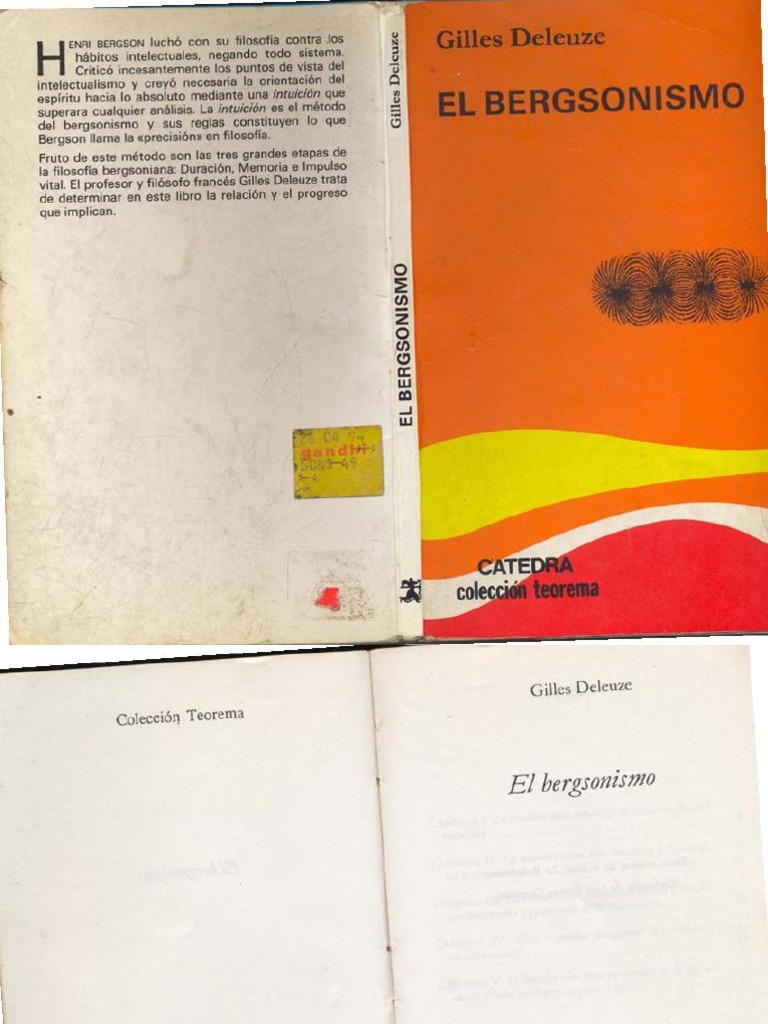 Intuición y Filosofía Bergsoniana | PDF | Henri Bergson | Verdad
