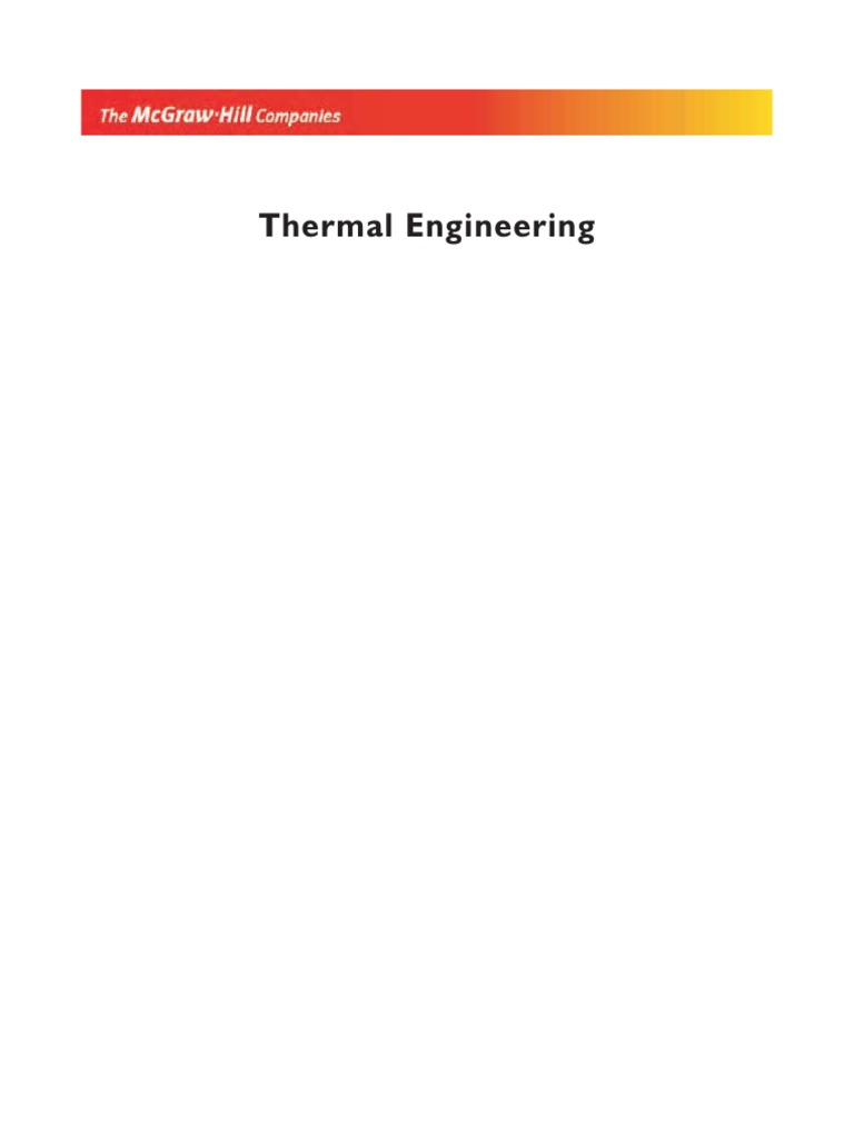 Thermal Engineering (Mahesh M. Rathore) | PDF