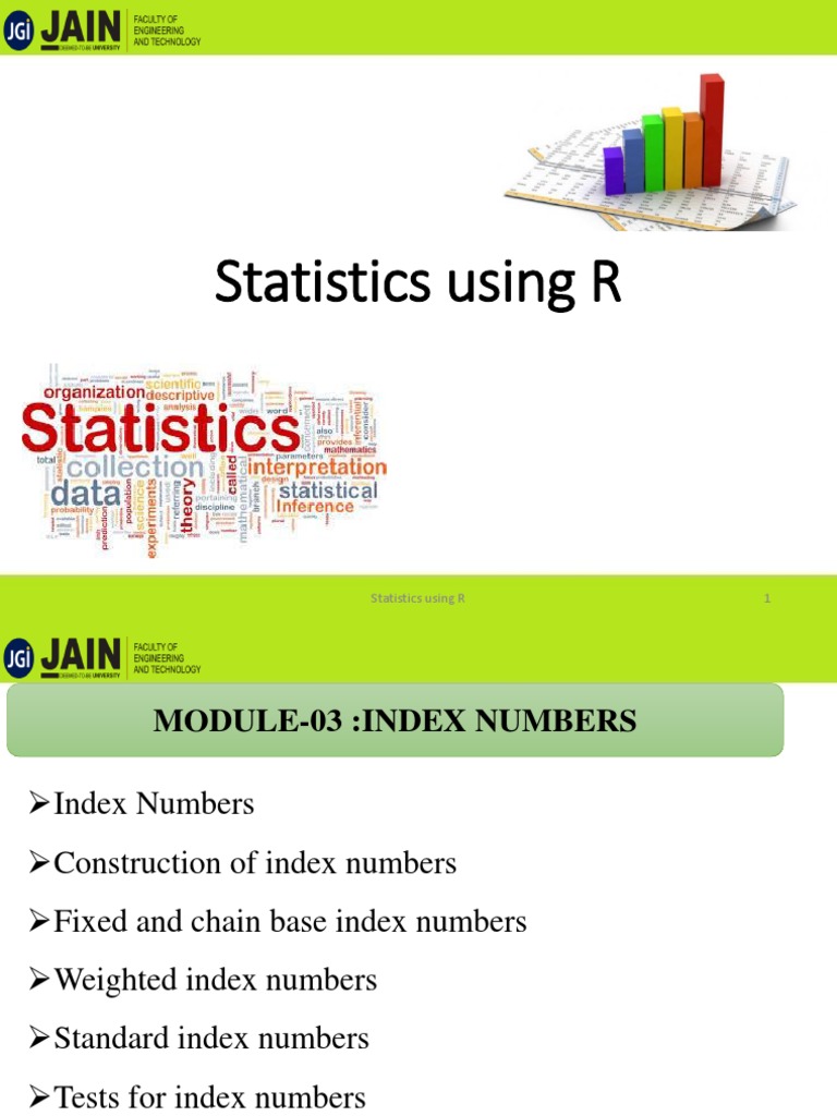 MODULE 3 18BS5AI01 Statistics Using R | PDF | Price Indices | Index ...