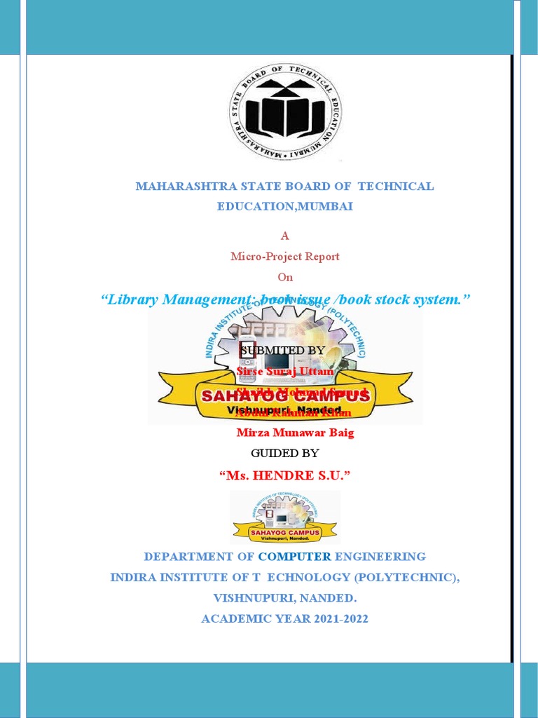 AJP Micro-Project Report - Suraj | PDF | Libraries | Databases