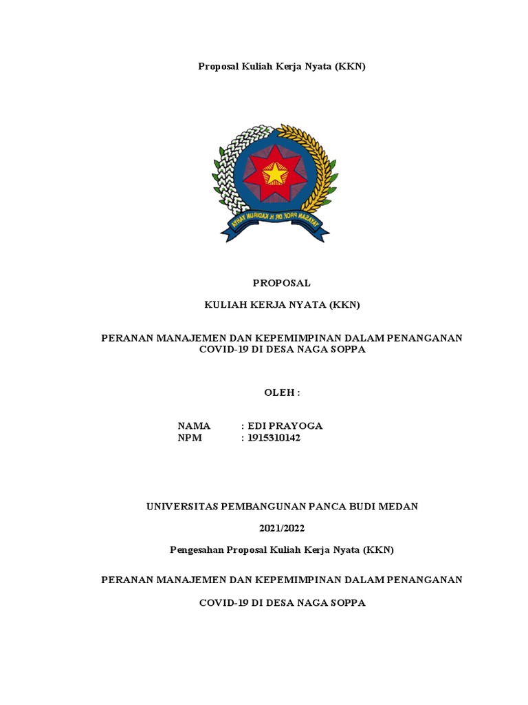 Proposal Kuliah Kerja Nyata Edi | PDF