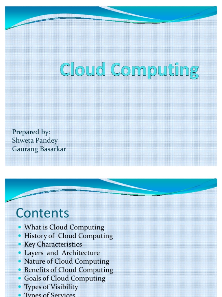 Cloud Computing: An Overview of Key Concepts, Models, Characteristics ...