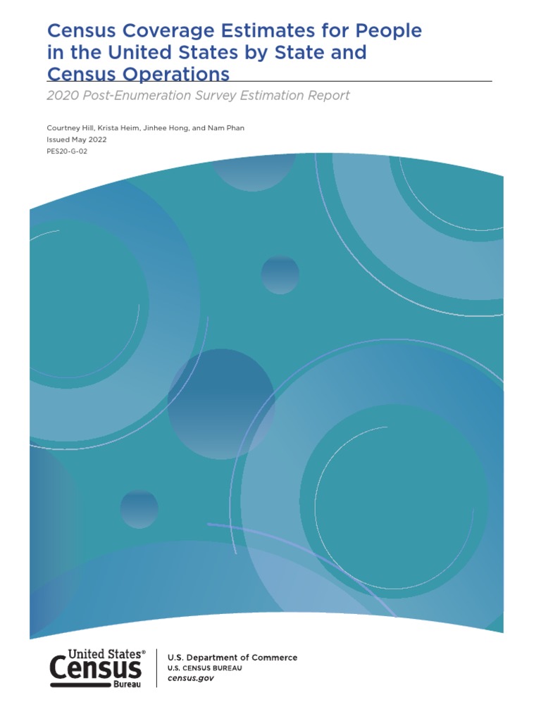 2020 Census Coverage Estimates Report | PDF | Census | Mean Squared Error