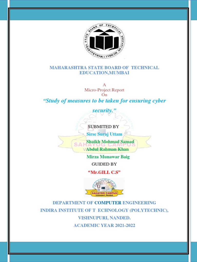 Management Micro-Project Report - Suraj | PDF | Security | Computer Security