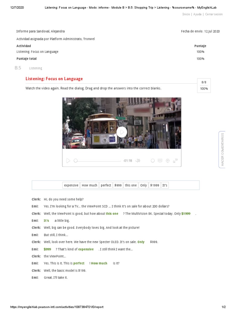 Listening - Focus On Language - Modo - Informe - Module B - B.5 ...