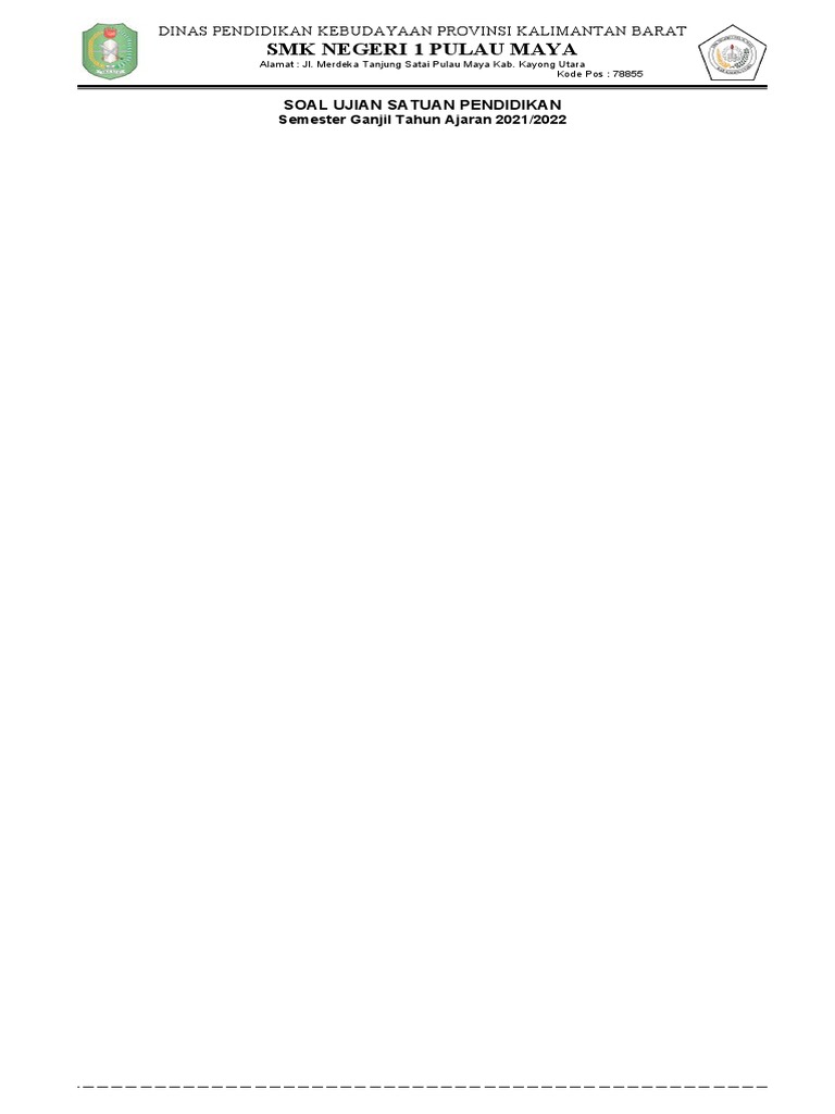 Ujian Satuan Pendidikan Simdig | PDF
