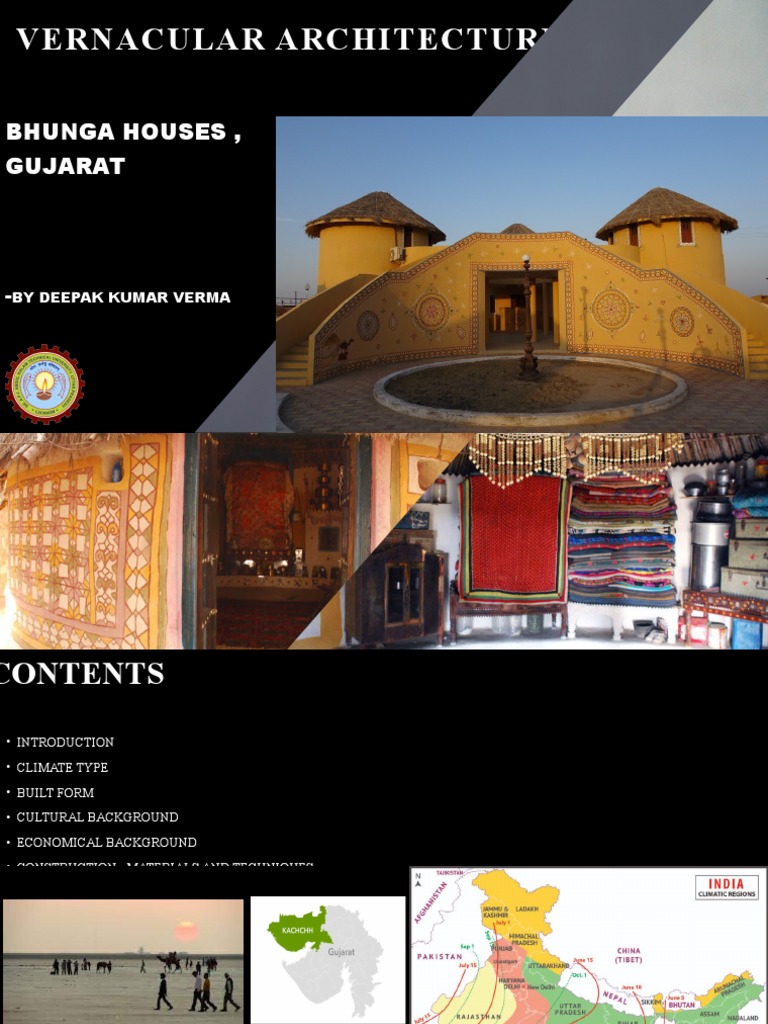 Vernacular Architecture: Bhunga Houses, Gujarat | PDF | Sustainability ...