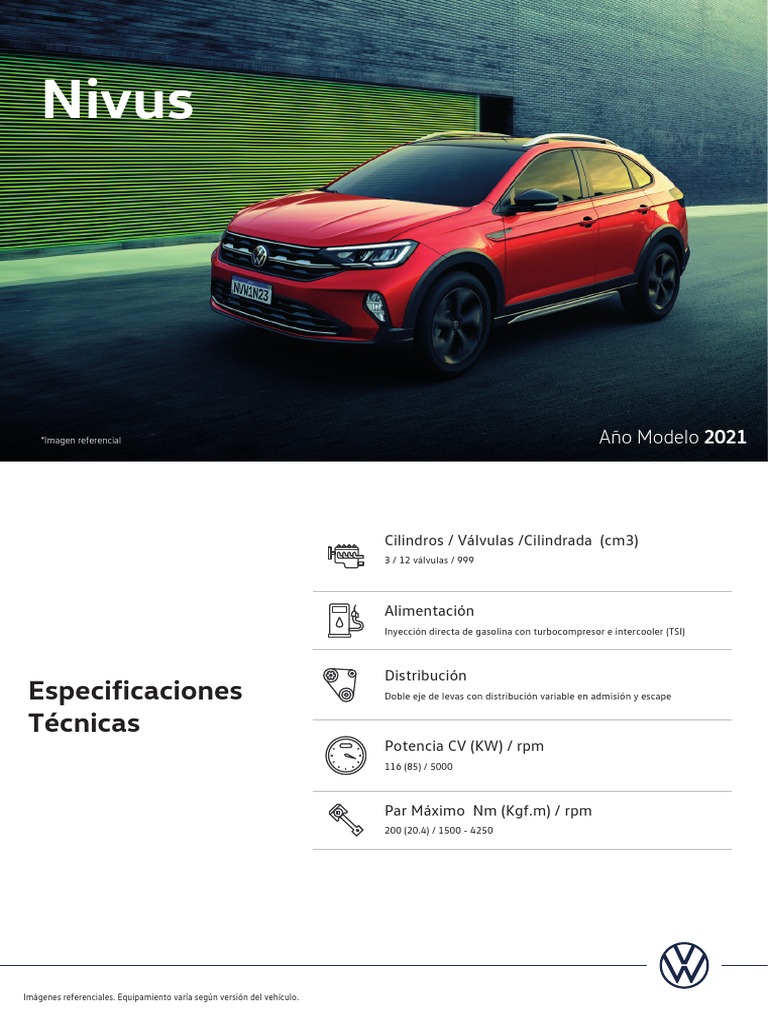 FICHA-TÉCNICA_NIVUS | PDF | Sistema de freno antibloqueo | Eje