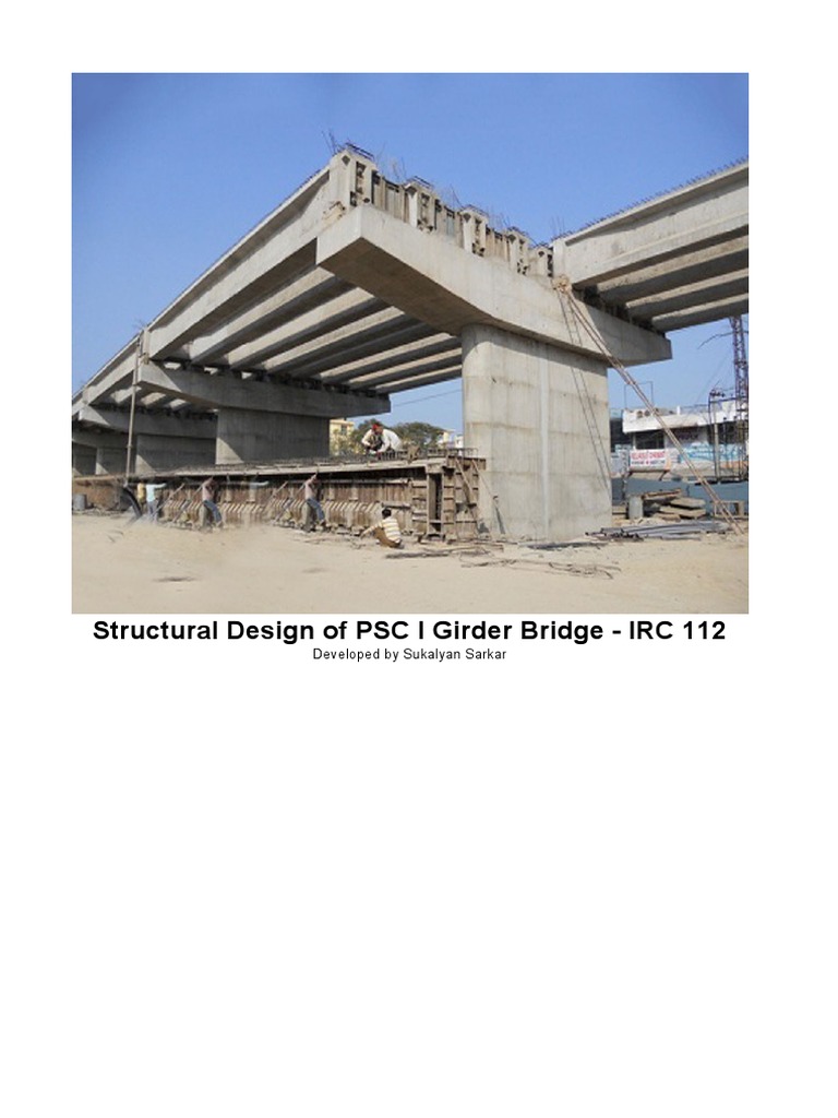 PSC I Girder Design by IRC Code (New) | PDF | Civil Engineering ...
