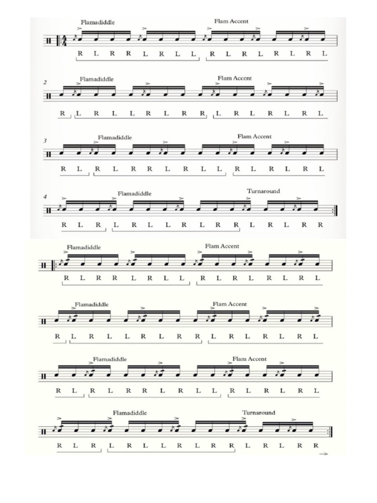 Flams Exercise | PDF