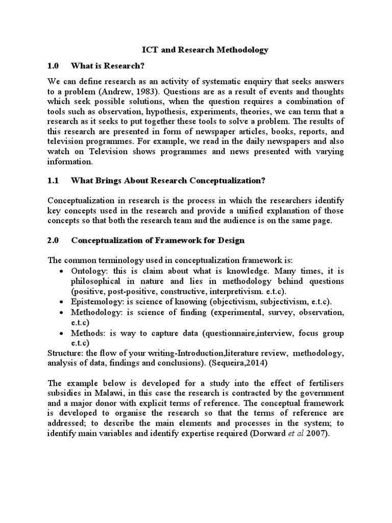 ICT and Research Methodology | PDF | Methodology | Science