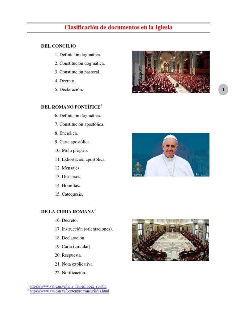 Clasificación de Documentos en La Iglesia y Documentos Pontificios | PDF | Doctrina social ...