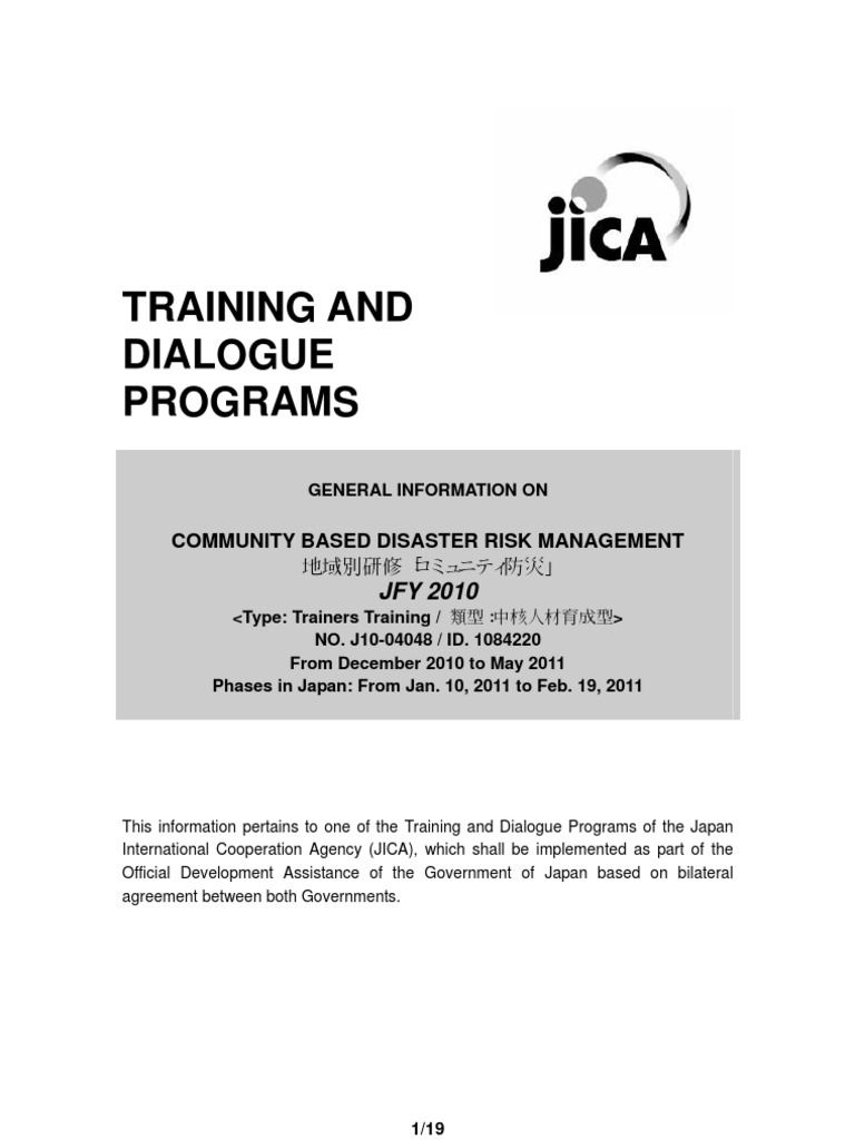 Community-Based Disaster Management Training | PDF | Risk Management ...