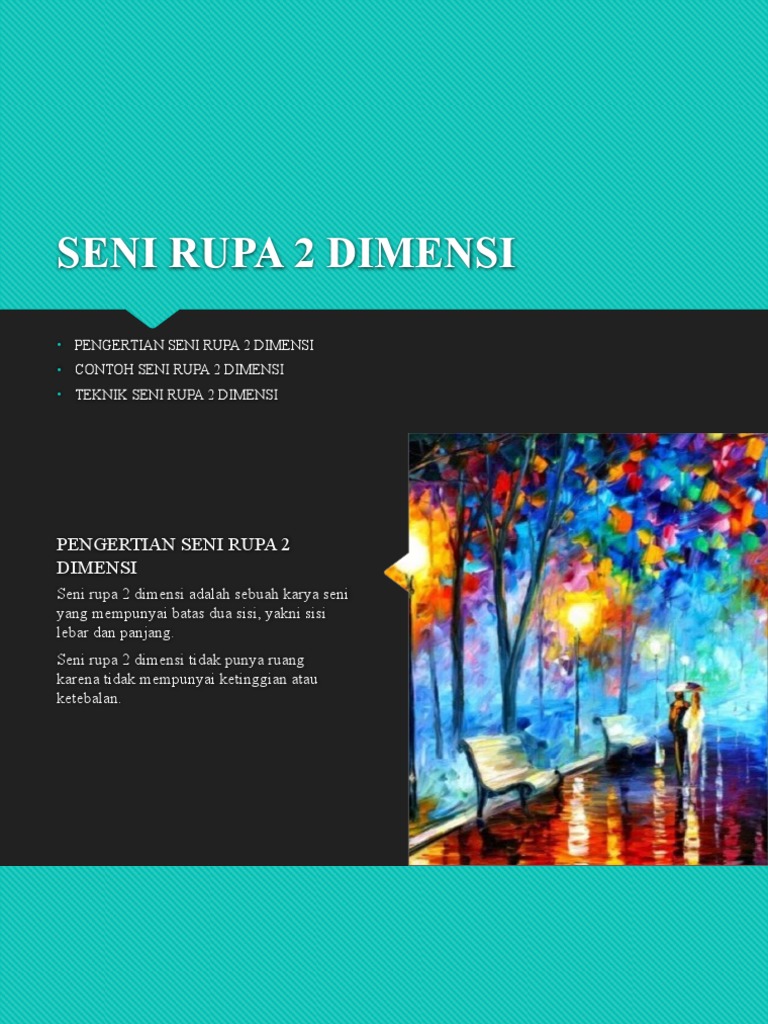 Dimensi Dua Seni Rupa: Definisi, Contoh dan Teknik | PDF
