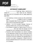 Affidavit Complaint-Cyberlibel Sample | PDF | Defamation | Affidavit