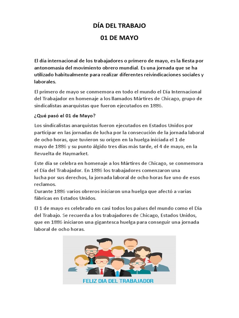 Día Del Trabajo | PDF