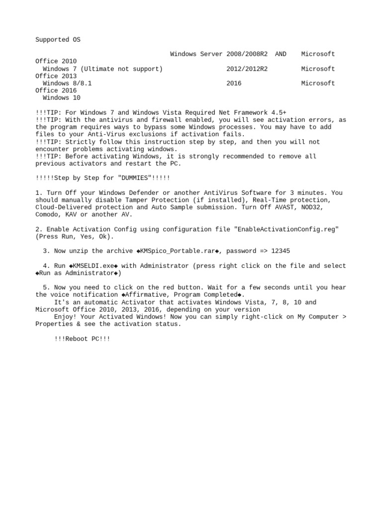 Instruction March 2022 | PDF