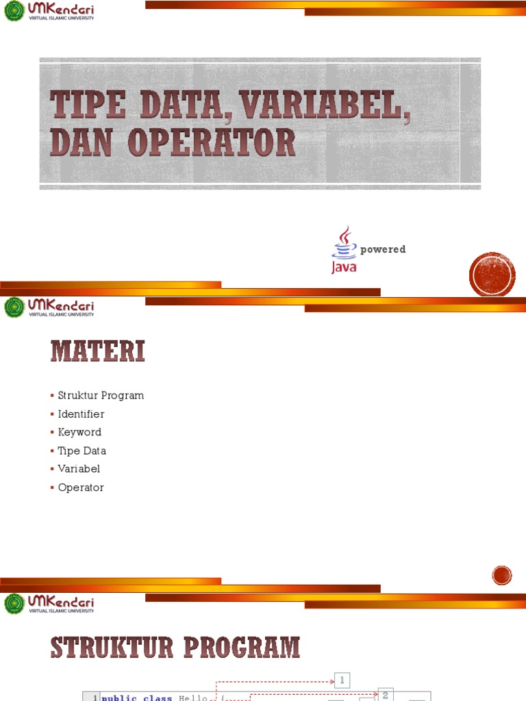 Tipe Data, Variabel, Dan Operator | PDF