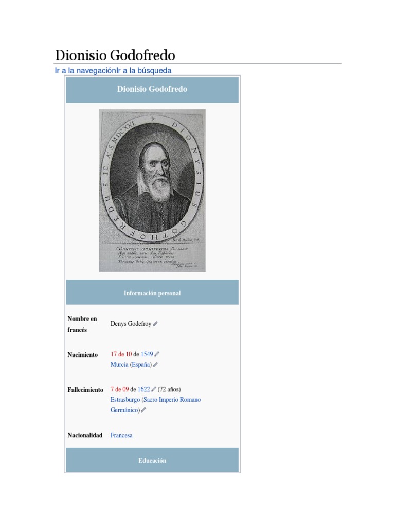 Dionisio Godofredo | PDF