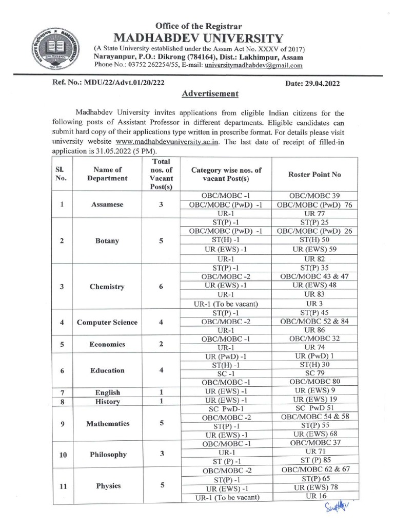 Assistant Professor | PDF