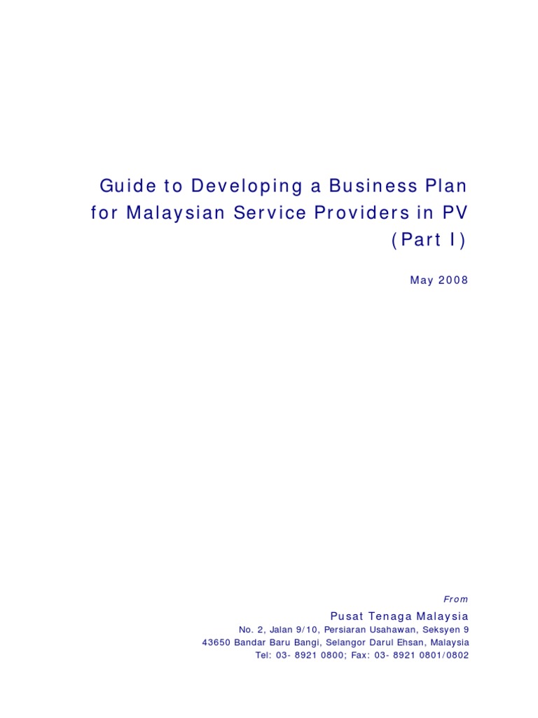 Business Plan Guide for PV Providers | PDF | Swot Analysis | Business Plan