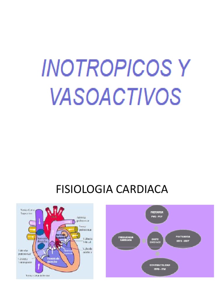 7 - Inotropicos y Vasoactivos | PDF | Receptor (Bioquímica) | Corazón