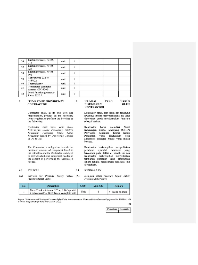 Sow VMR, PSV & Instrument | PDF