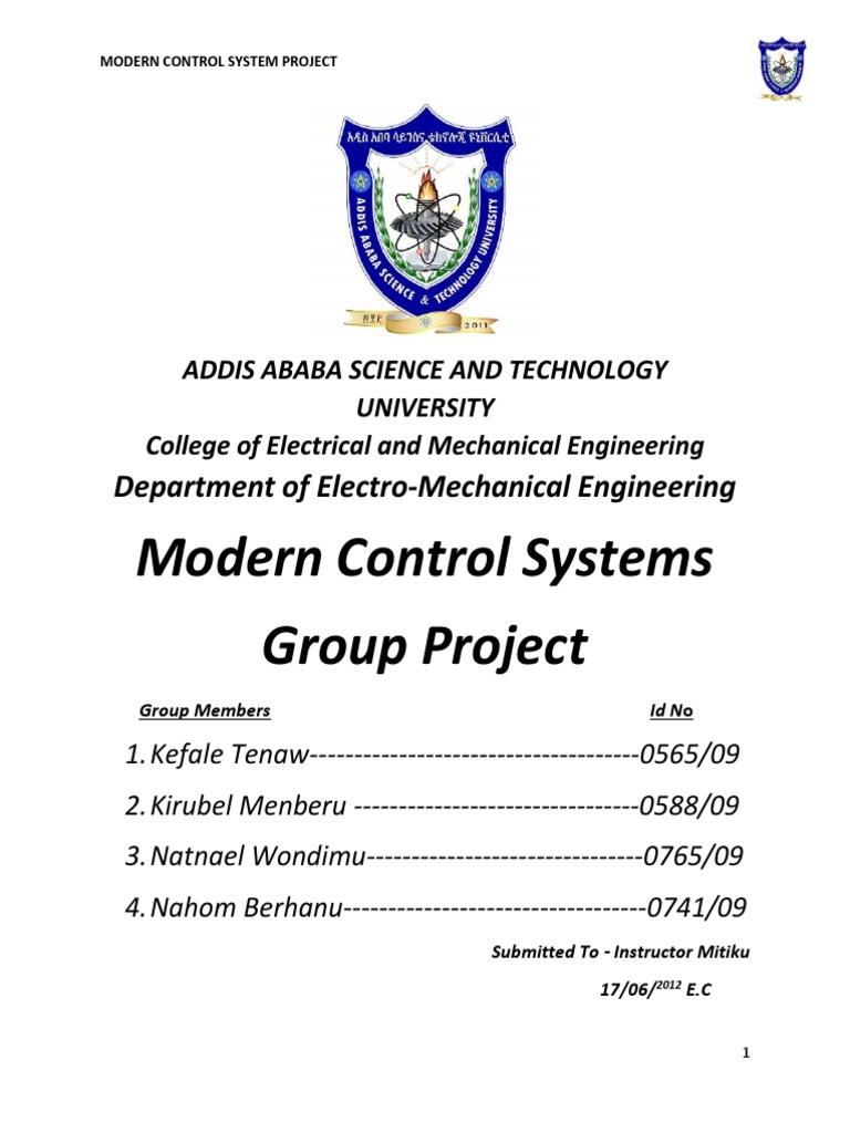 Electro Mechanic Project Last | PDF | Electric Motor | Control Theory
