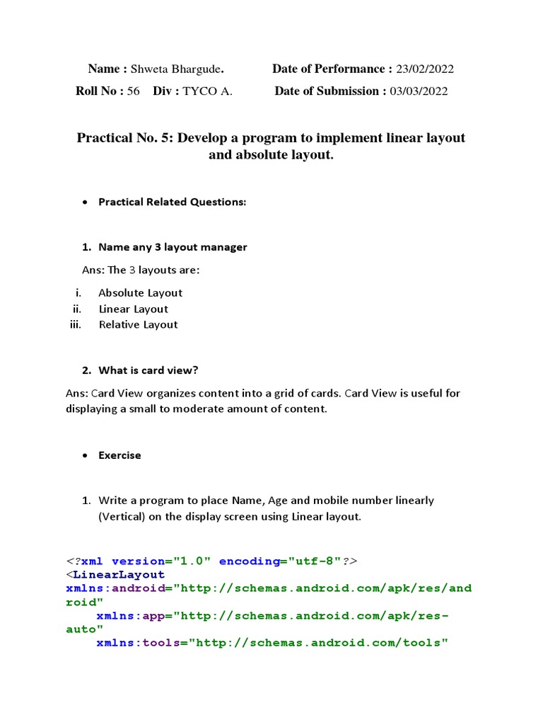 Mad 5 | PDF | Android (Operating System) | Mobile Technology
