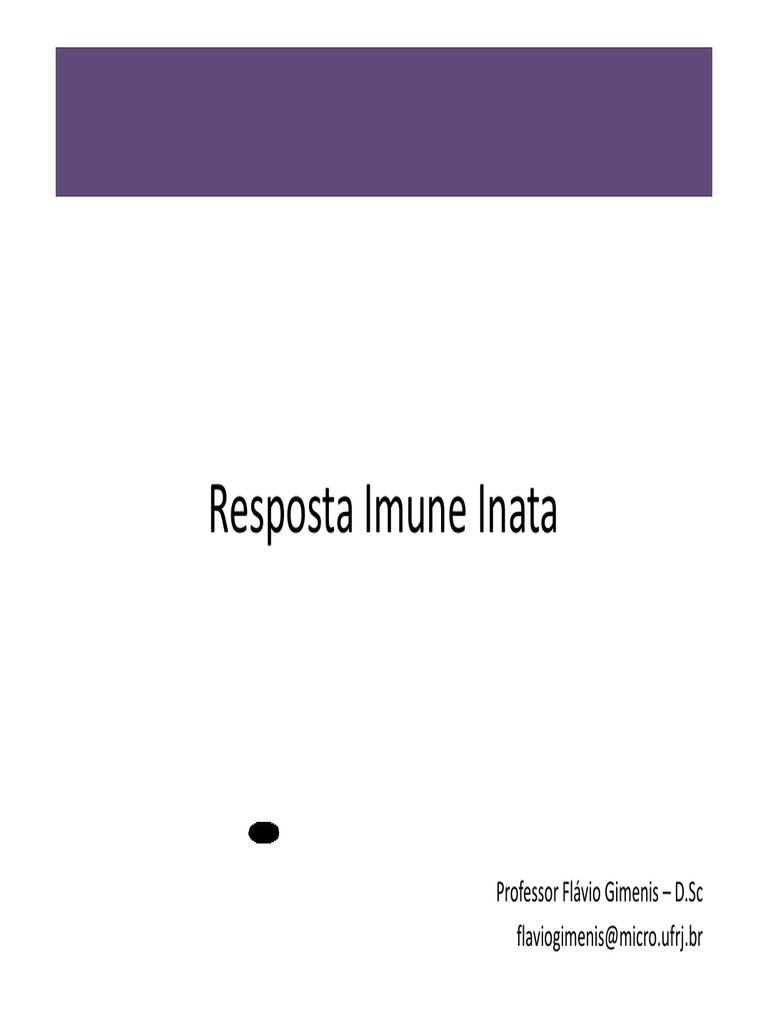 6 Resposta Imune Inata PAMP e DAMP | PDF | Sistema imunológico | Célula ...