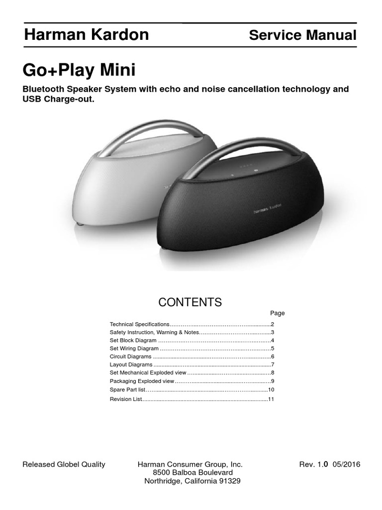 Go+Play Mini: Harman Kardon | PDF | Electrostatics | Electromagnetic ...
