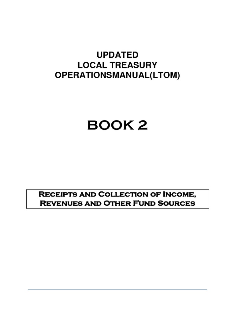 Book 2: Updated Local Treasury Operationsmanual (Ltom) | PDF | Taxes ...